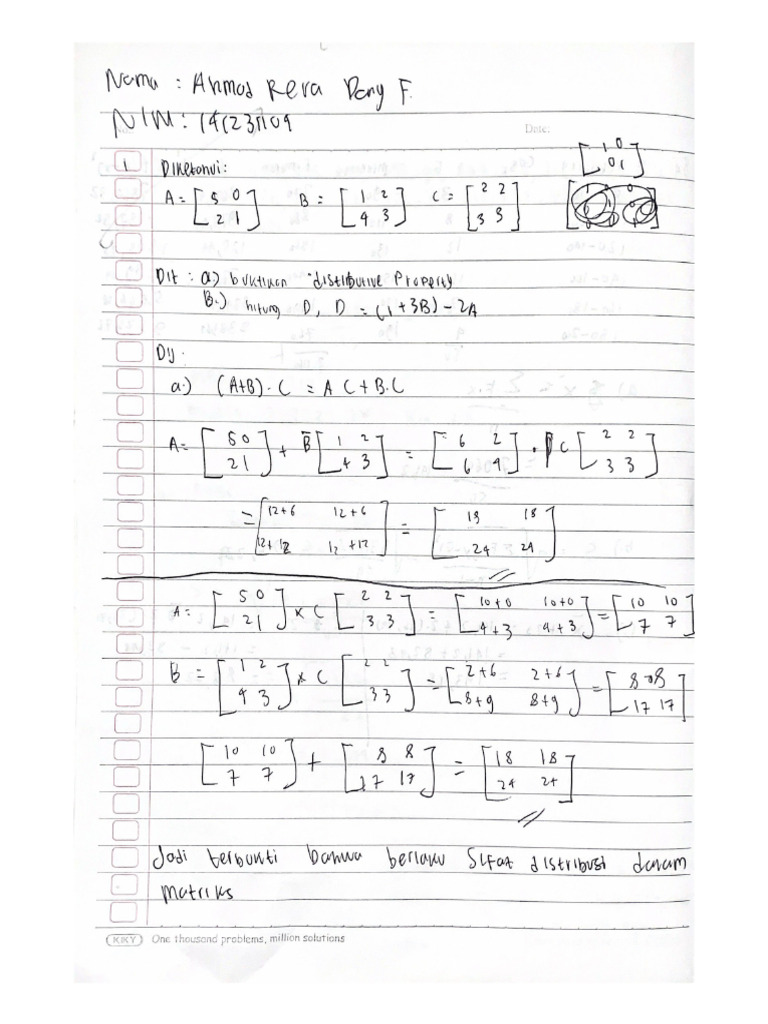 Matematika Ekonomi Tutor 2 | PDF