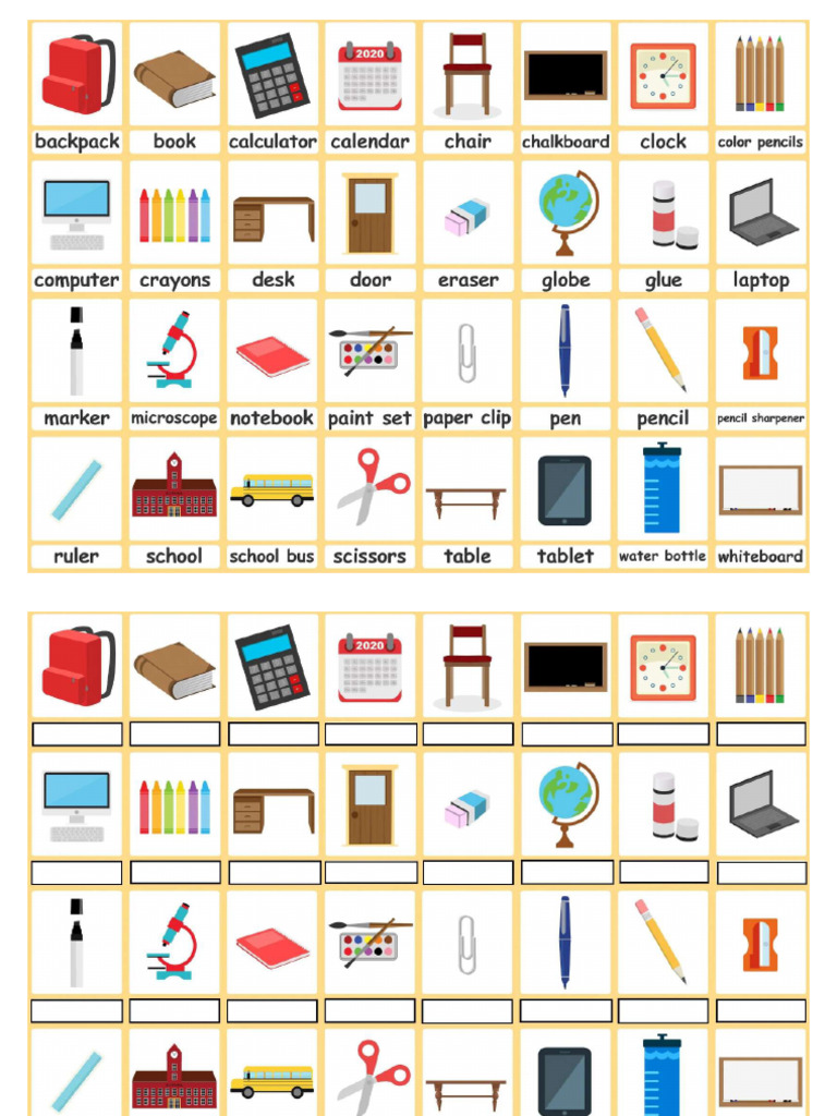 Classroom Flashcard Poster | PDF