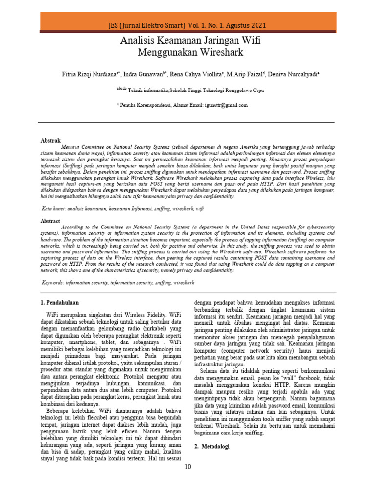 Analisis Keamanan Jaringan Wifi | PDF