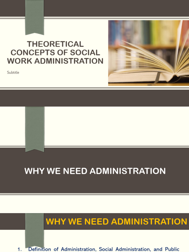 2 Theoretical Concept of Social Work Administration | PDF | Social Work ...