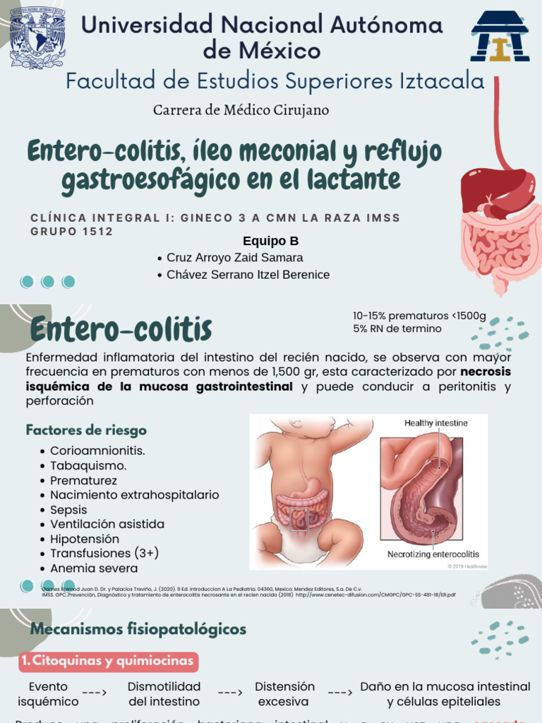 Entero-Colitis, Íleo Meconial y Reflujo Gastroesofágico en El Lactante ...