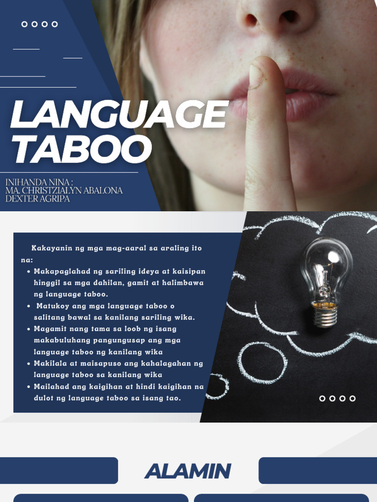 Language Taboo | PDF