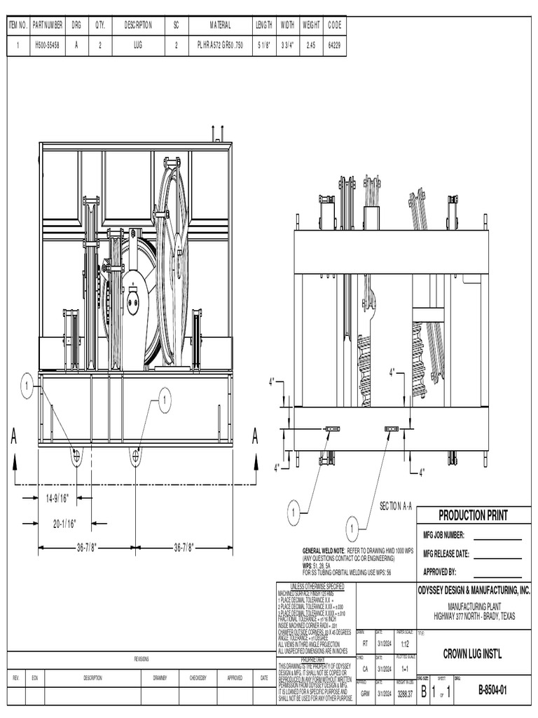 B-8504-01 Revised - Sheet1 | PDF | Mechanical Engineering | Industrial Processes