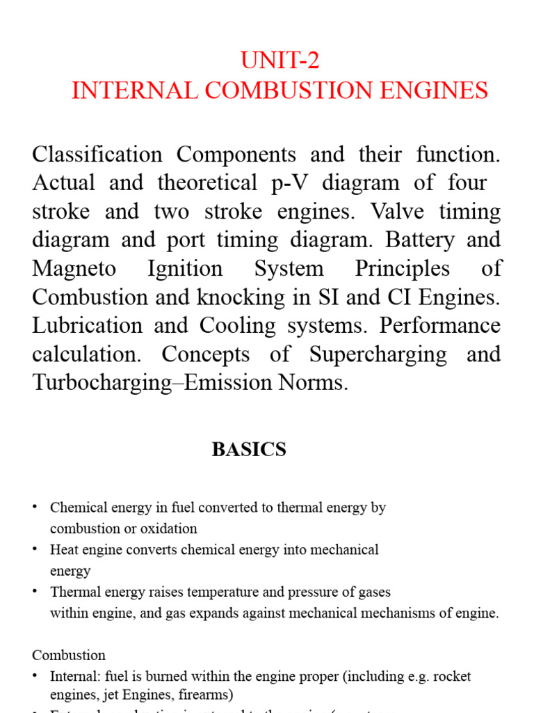Unit 2 | PDF | Internal Combustion Engine | Diesel Engine