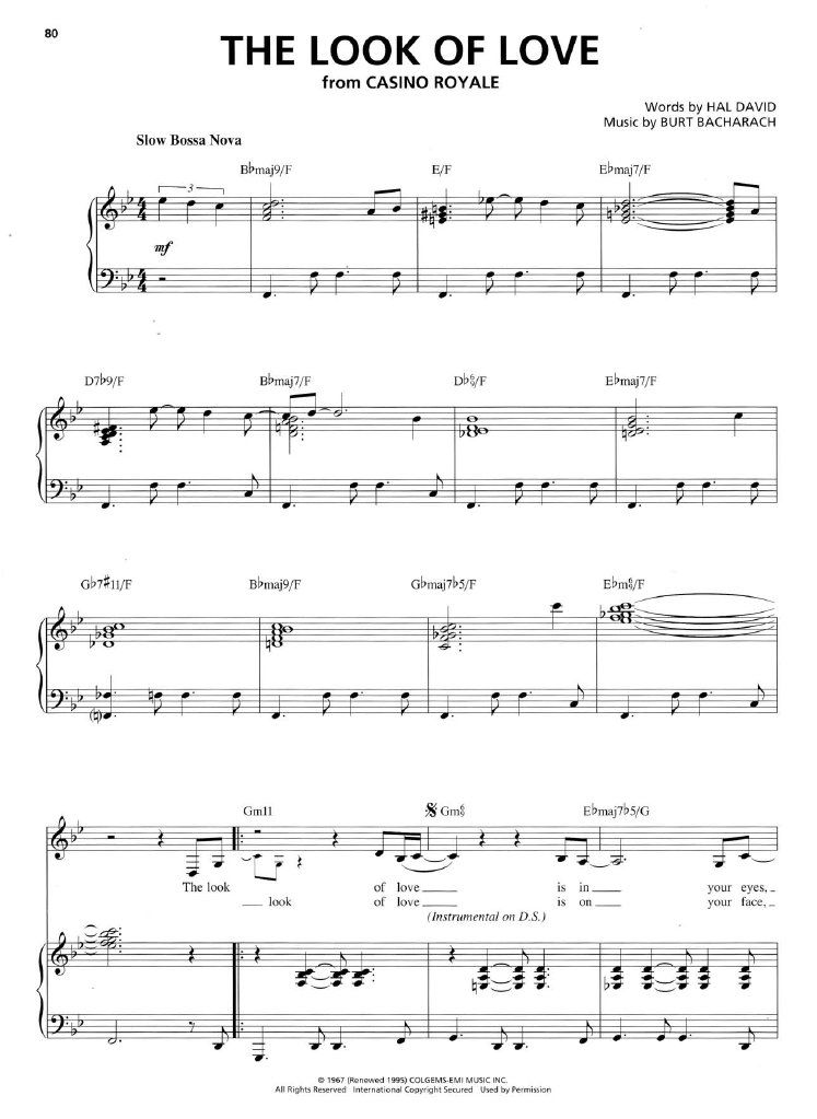 Look of Love Diana Krall Original Keys For Singers | PDF | Foreign ...