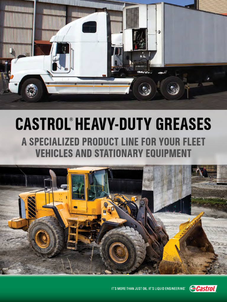 Castrol HD Greases Brochure Aug 2019 LR | PDF | Lubricant | Applied And Interdisciplinary Physics