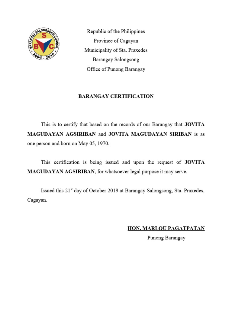 Certification of Records | PDF