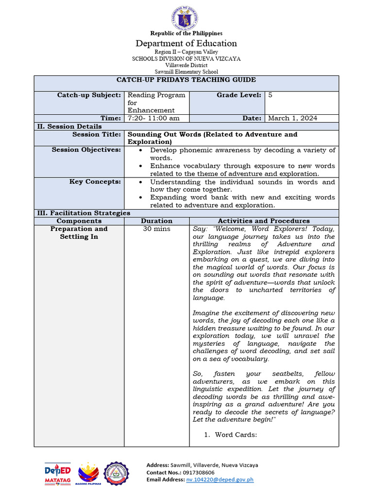 Grade 5 Reading Program Guide | PDF | Learning | Human Communication