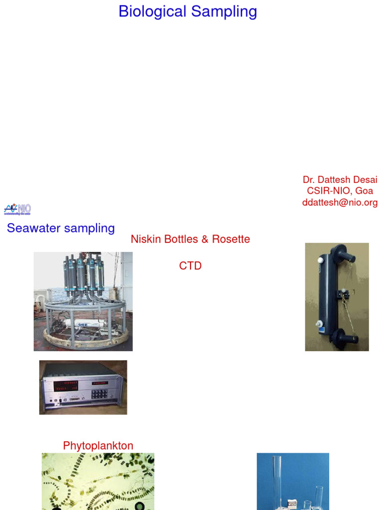 Biological Sampling | PDF | Plankton | Biomass (Ecology)