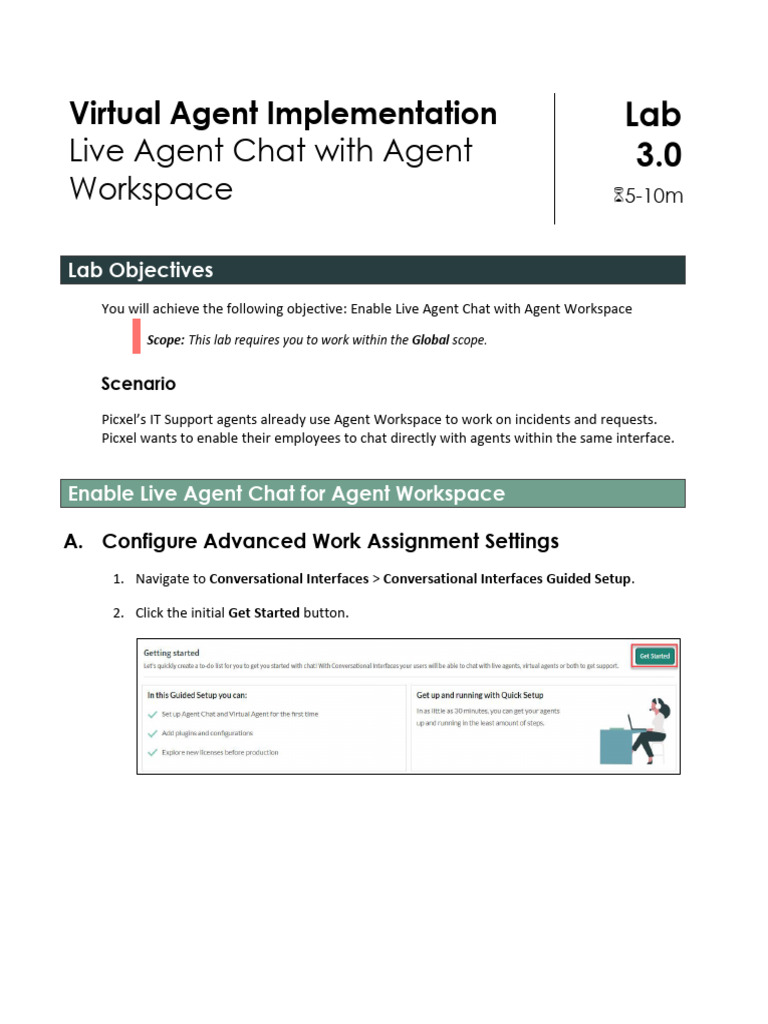 Live Agent Chat Setup for Workspace | PDF | Information Technology ...
