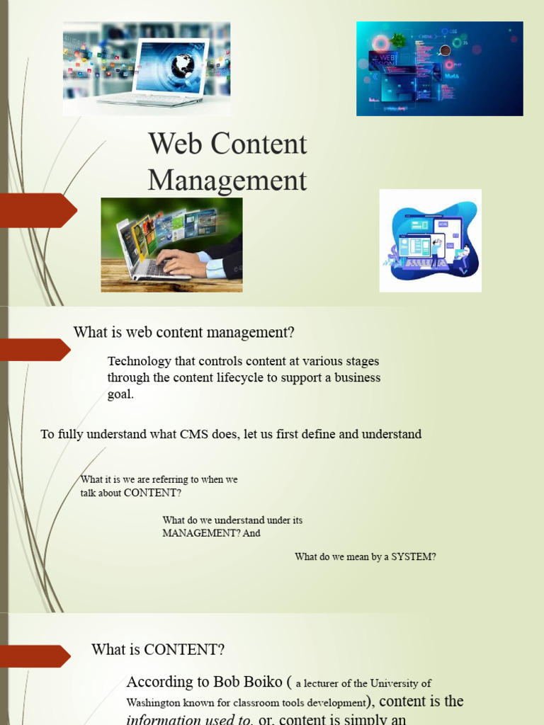 Web Content Management | PDF | Metadata | World Wide Web