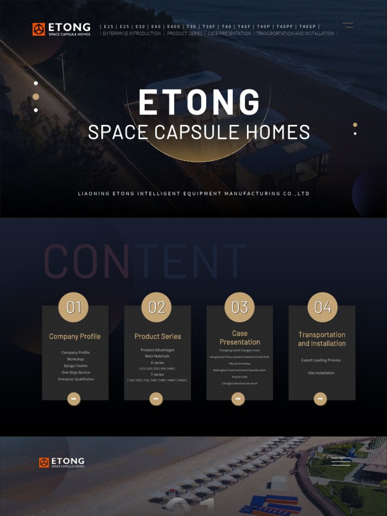 Etong Space Capsule Homes Overview | PDF | Length | Building Insulation