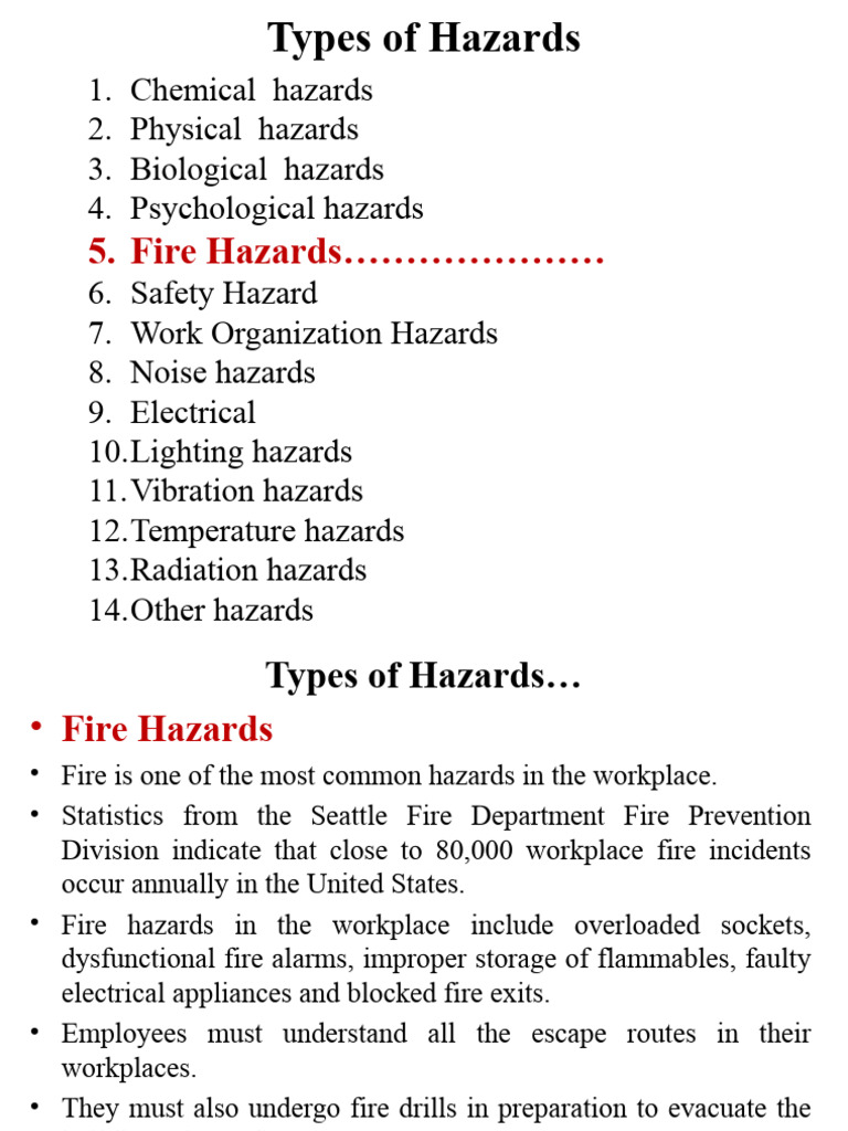 Fire Hazard | PDF | Fires | Hazards
