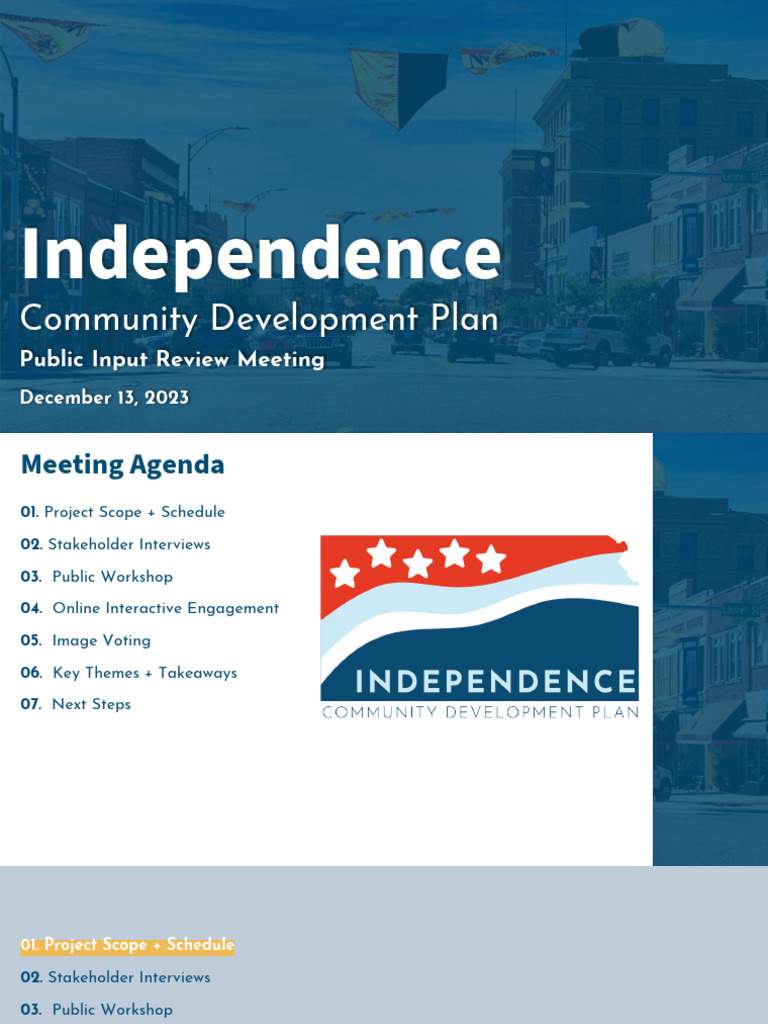 Independence Public Input Review Meeting | PDF | Parks | Infrastructure