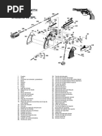 Partes de Un Revolver | PDF | Revólver | Cartucho (armas de fuego)