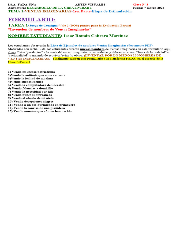 Isaac Cabrera Clase3VentasImag.7mar | PDF