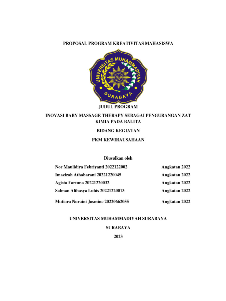 2187-Proposal - PKMK - Nor Maulidiya Febriyanti Revisii Baru 1 | PDF