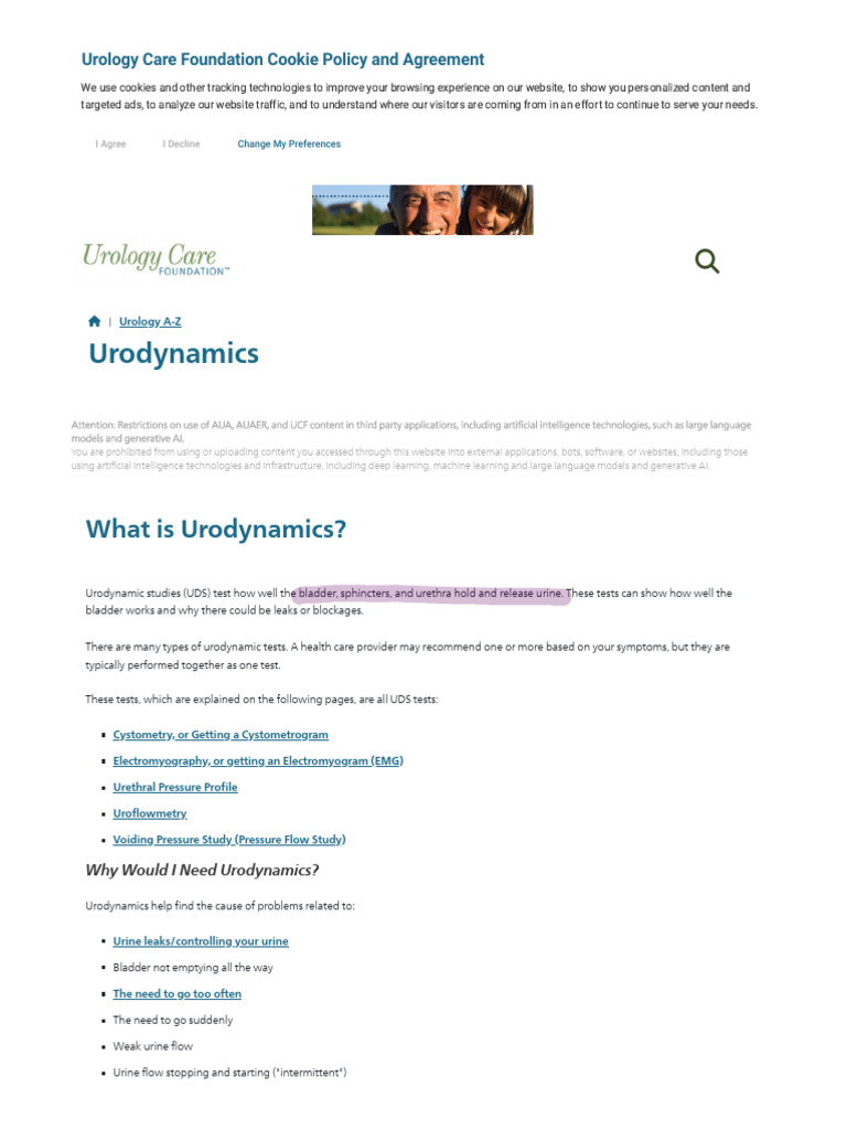 What Is Urodynamics - Urology Care Foundation | PDF | Urinary ...