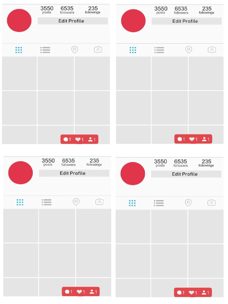 Intagram Profile Exercise | PDF