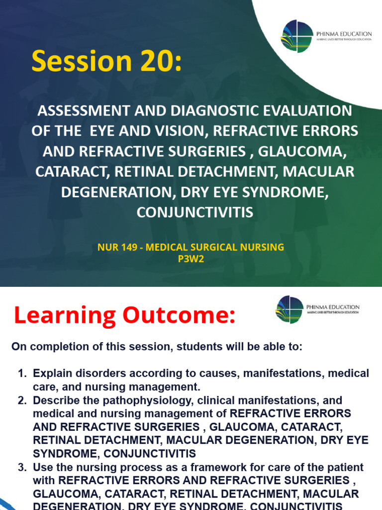 Assessment of The EYES | PDF | Glaucoma | Myopia
