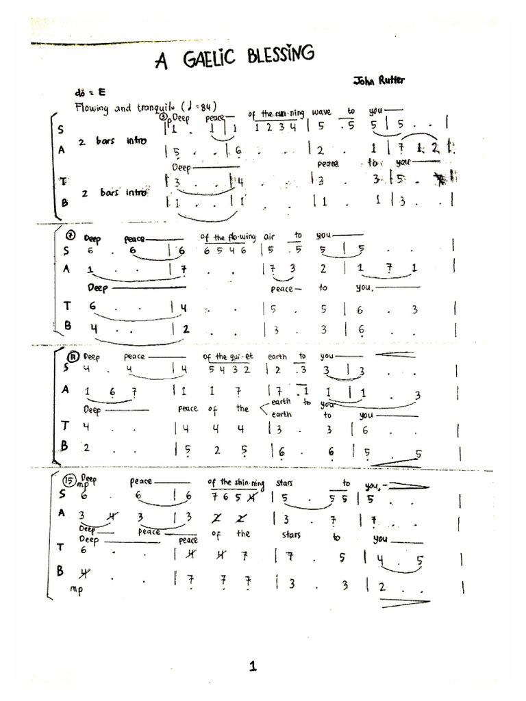 A Gaelic Blessing | PDF