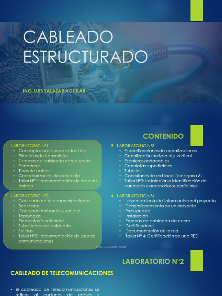 Cableado Estructurado 02 | PDF