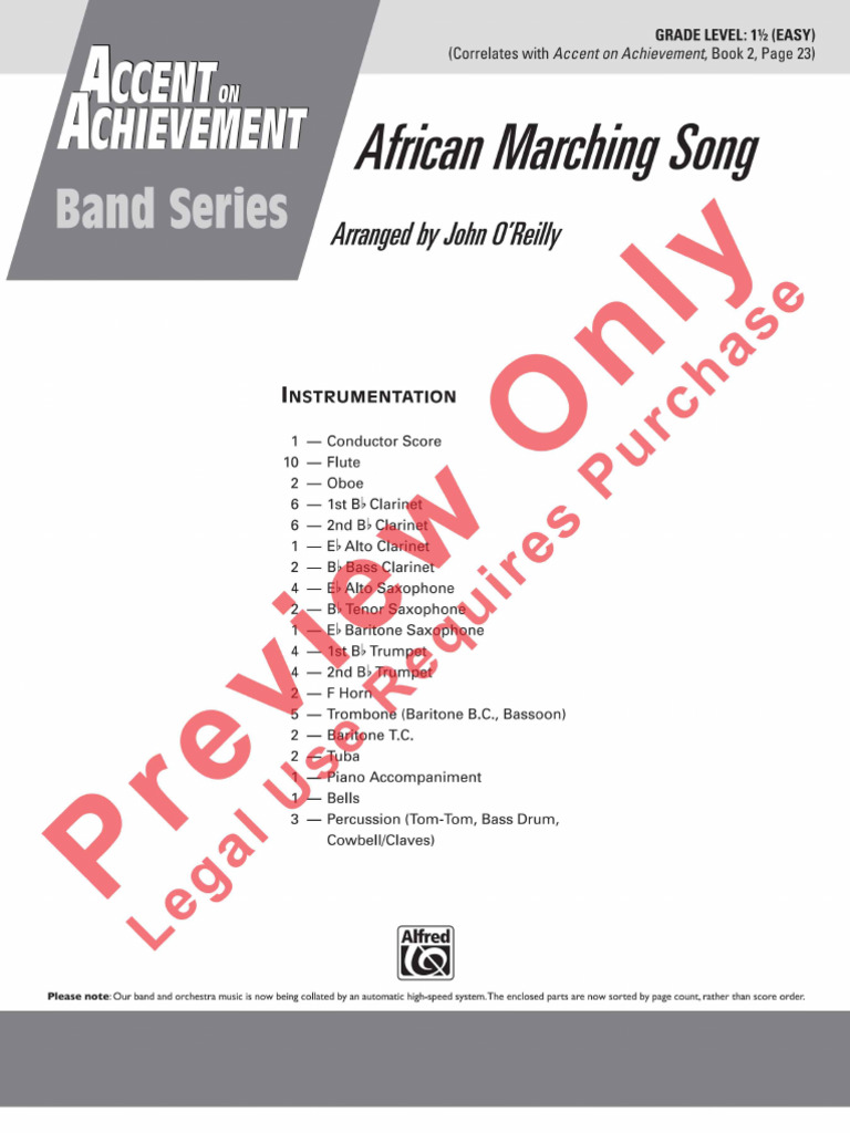 African Marching Song | PDF