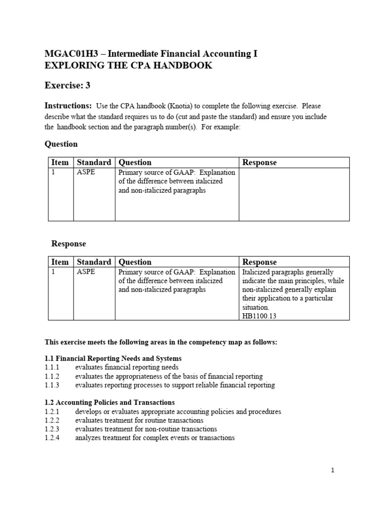 2024W MGAC01 CPA Handbook Exercise 3 | PDF | Fair Value | Financial ...