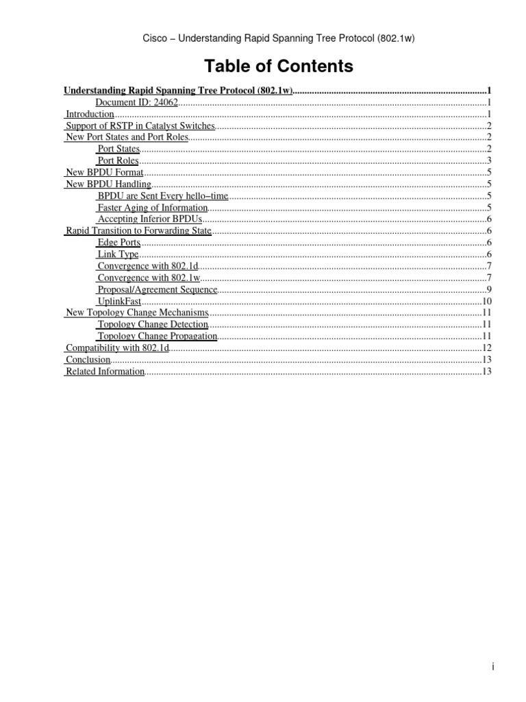 3037 RSTP | PDF | Physical Layer Protocols | Internet Architecture