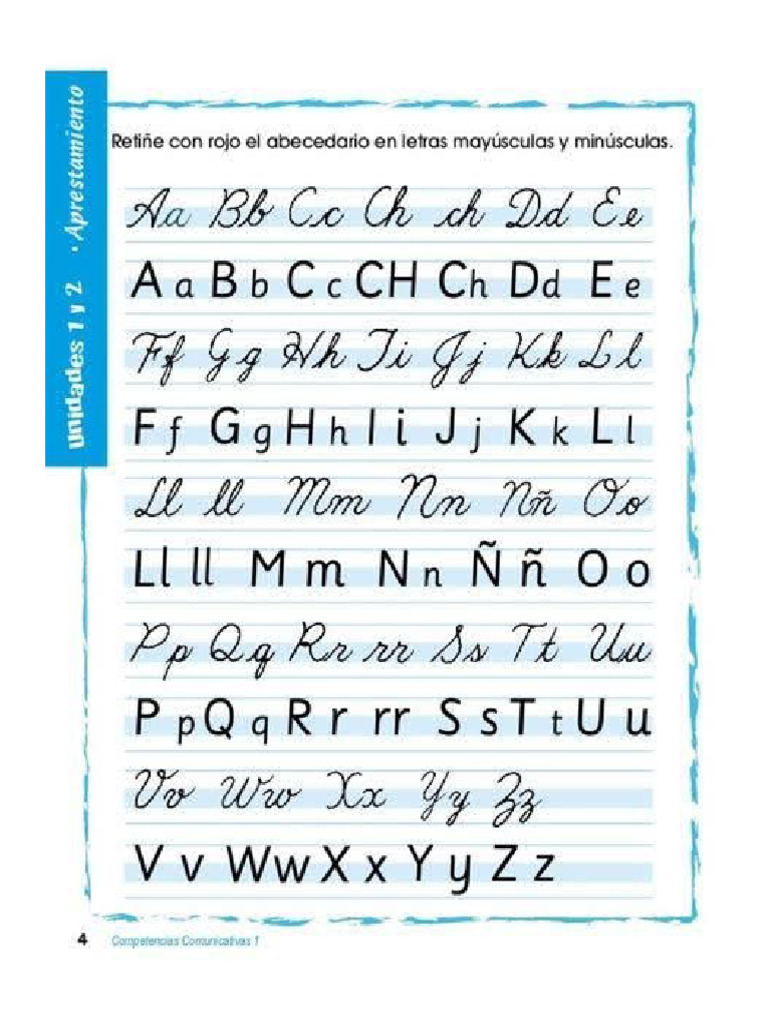 Abecedario Imprenta y Manuscrita | PDF