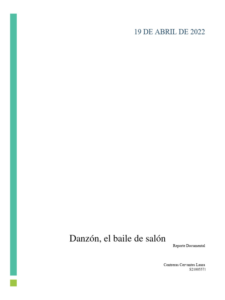 Historia y vestimenta del danzón | PDF | Musica Latinoamericana | Bailes