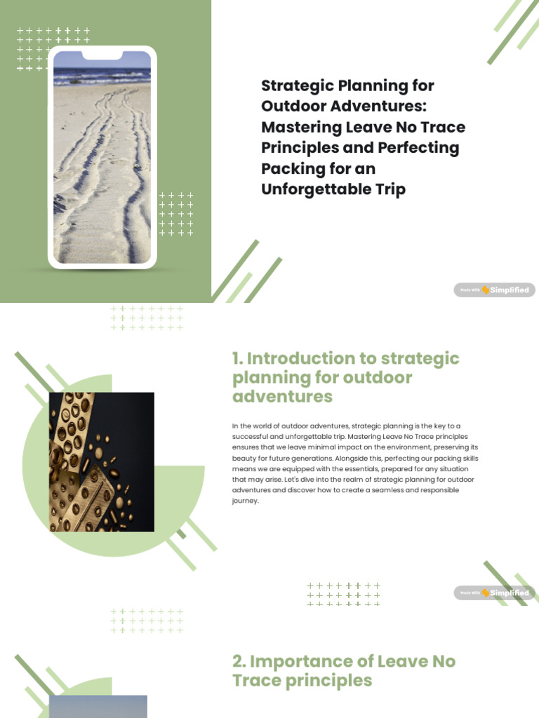 Strategic Planning For Outdoor Adventures Mastering Leave No Trace ...