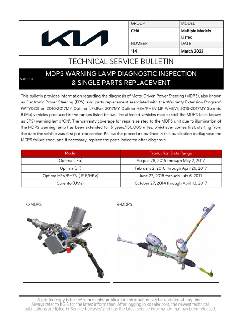 TSB Kia DTC C 2413 MC-10209439-0001 | PDF | Manual Transmission ...