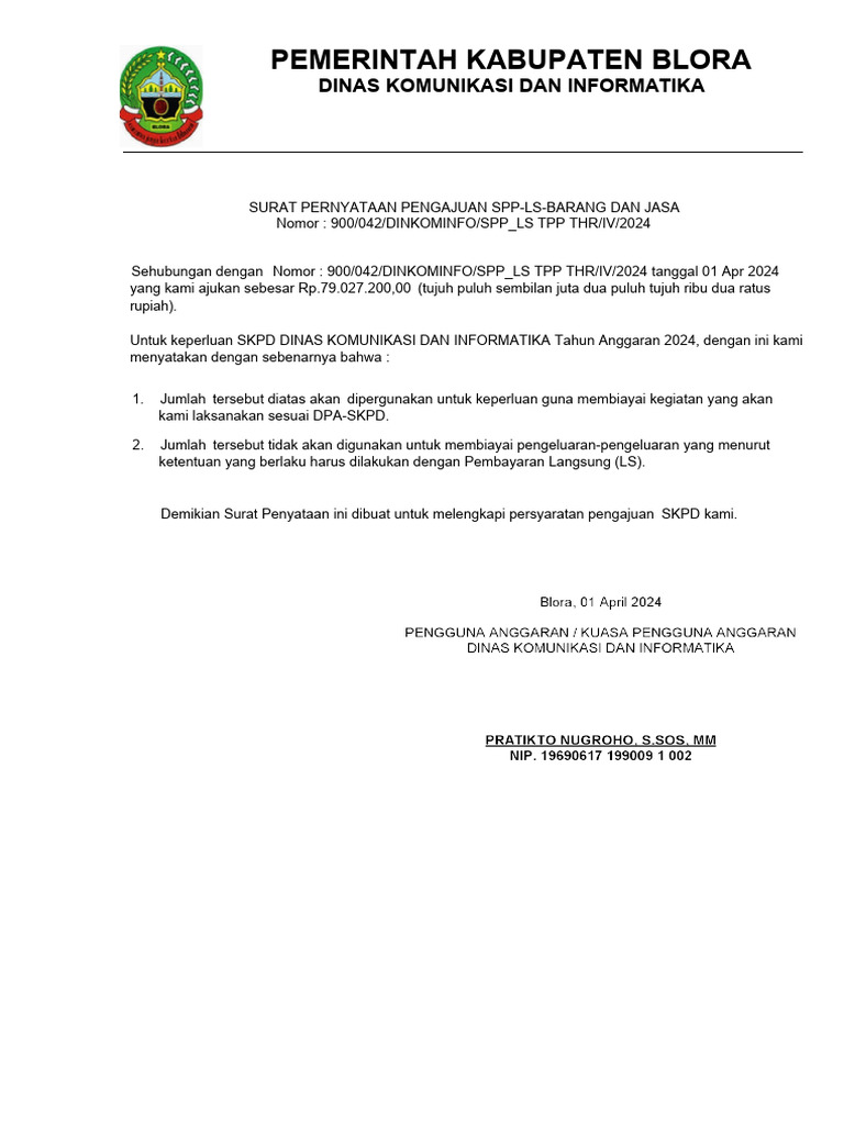 Formulir SPP | PDF