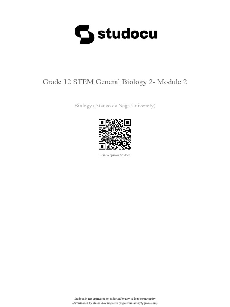 Grade 12 Stem General Biology 2 Module 2 | Download Free PDF | Genetically Modified Organism ...