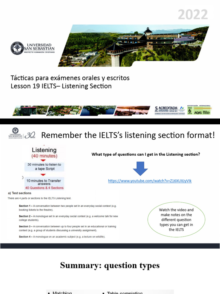 Lesson 19 IELTS Listening Section | PDF