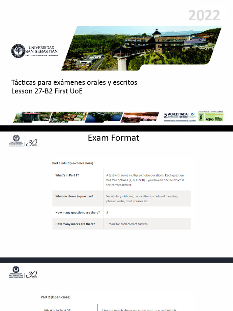 Lesson 27 B2 First UoE | PDF