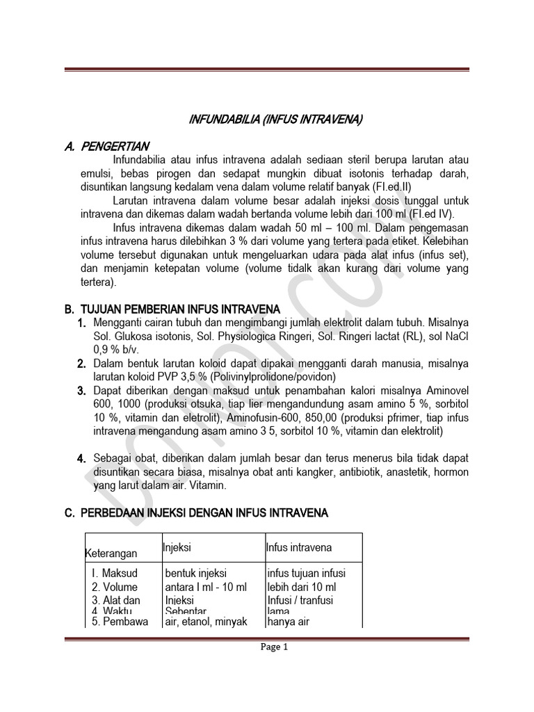 Infus Intravena 9 | PDF