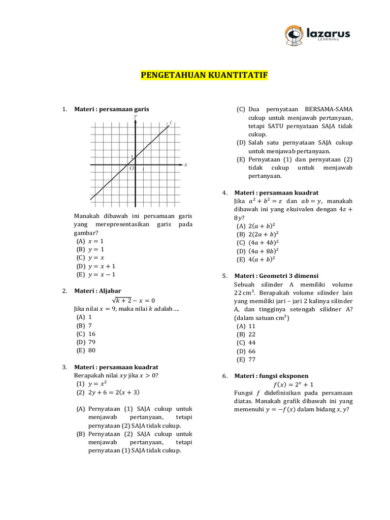 (SNBT-PK) Paket Soal 020 | PDF