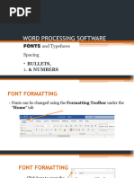 Microsoft Word: Working With Bullets and Numbering: Bulleting A List ...