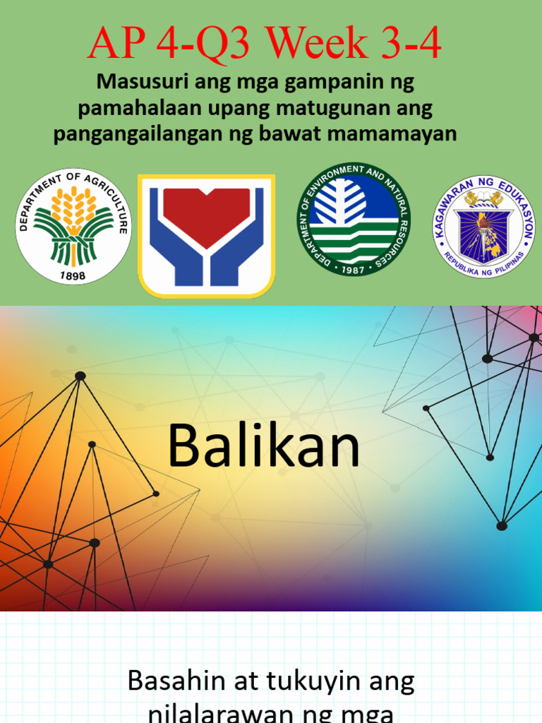 AP 4-Q3 Week 3-4 | PDF