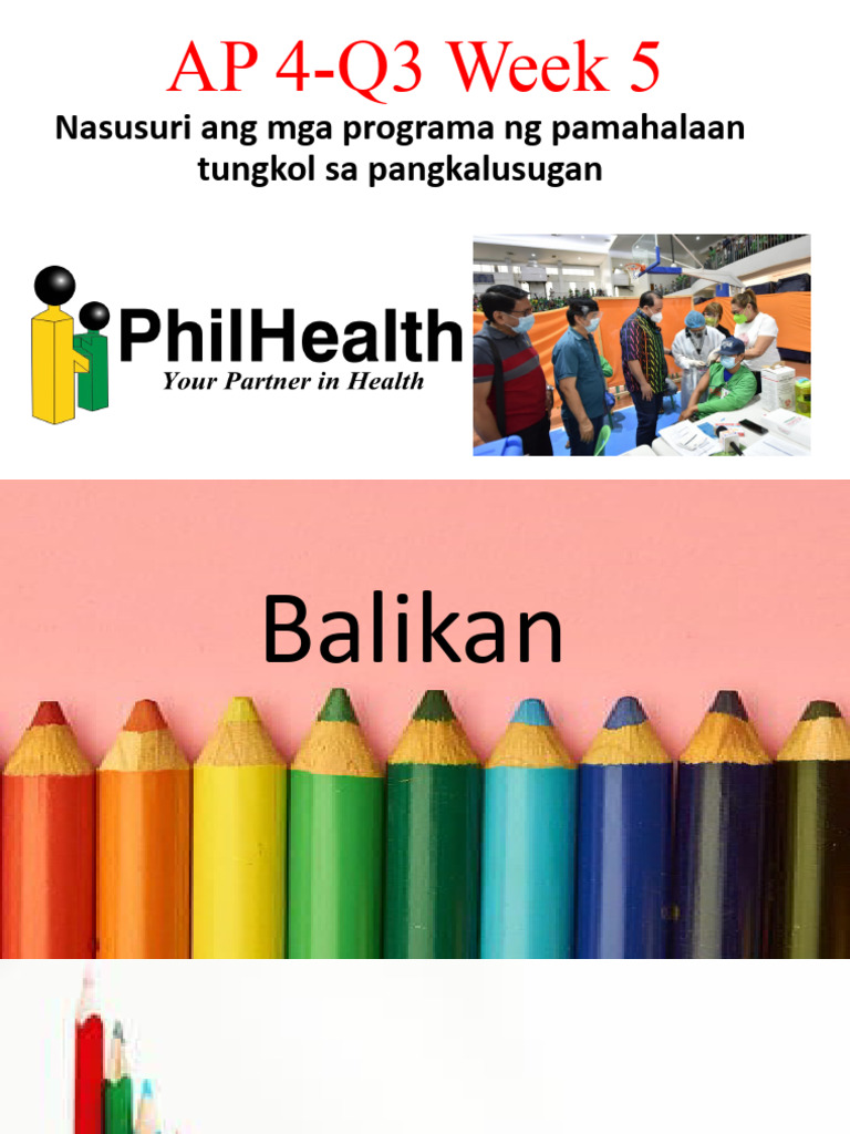 AP 4-Q3 Week 5 | PDF