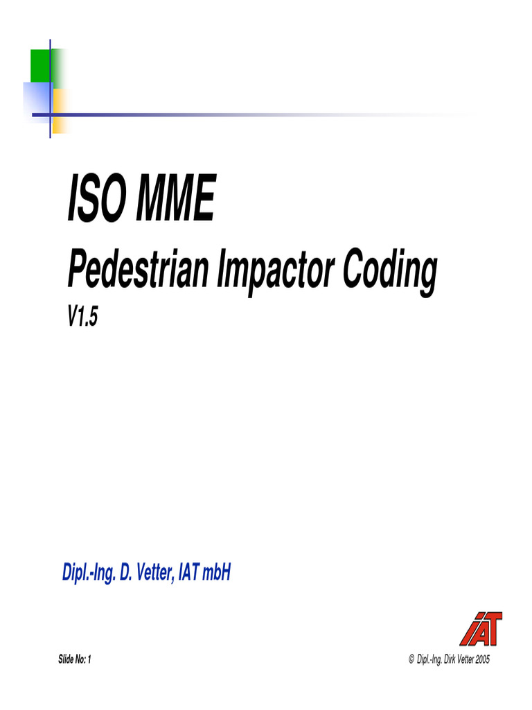 Pedestrian Impactor Coding | PDF | Applied And Interdisciplinary ...