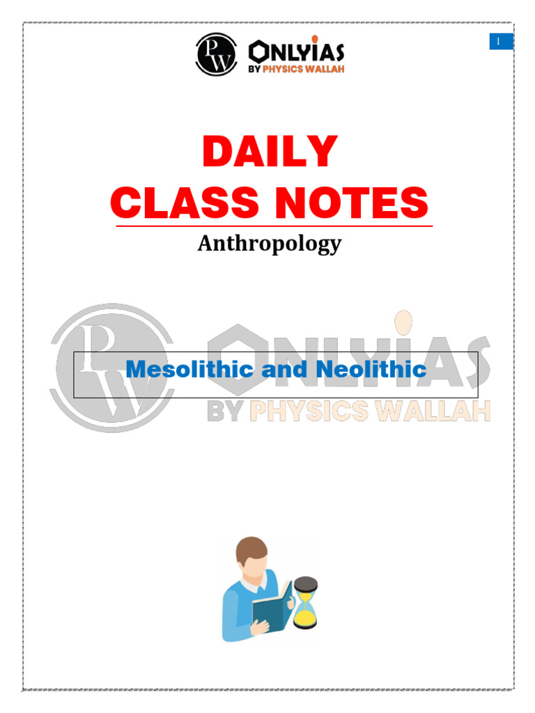 Anthropology - Archeology - Mesolithic and Neolithic - Daily Class ...