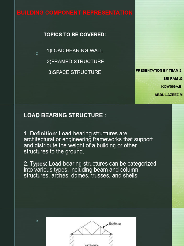 Load Bearing, Framed Structure, Space Structure | PDF | Structural ...