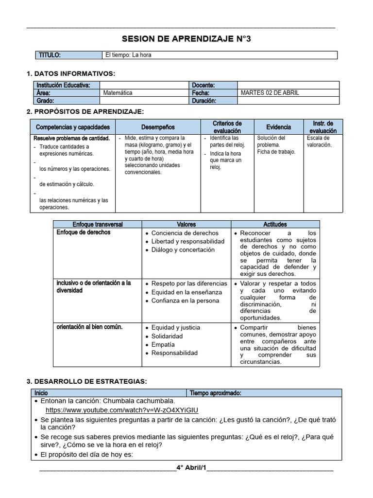 4º Sesiones Del 02 de Abril | PDF | orador del Señor | Hueso