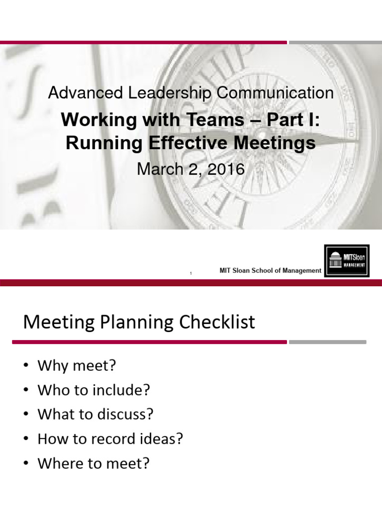 Effective Meeting Strategies Guide | PDF | Decision Making | Body Language