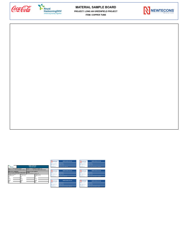 Coca-MEPF Form Bang mau trinh vat tu - Rev03 Ống đồng | PDF