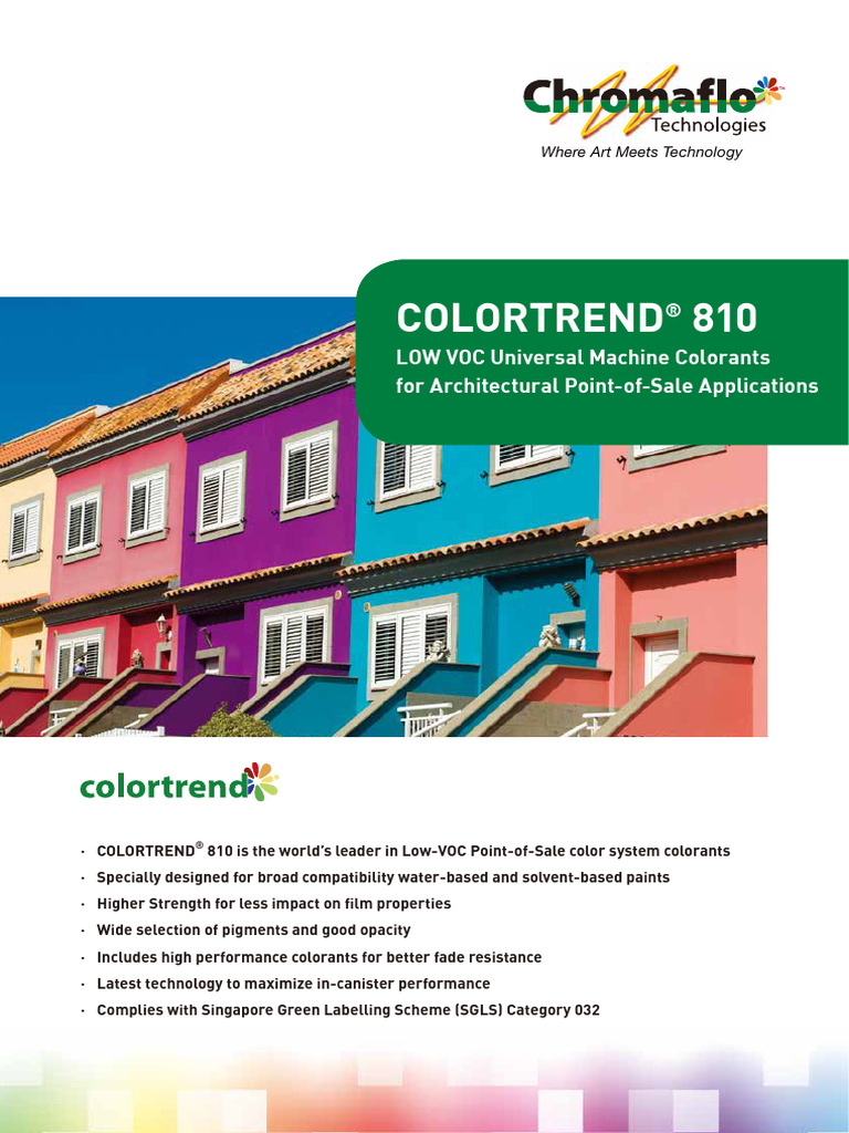 Brochure - Colortrend 810 | PDF | Paint | Coating