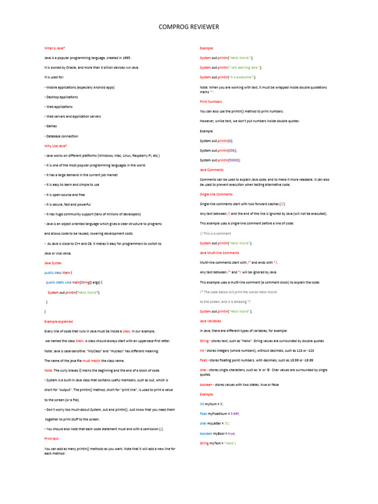 Reviewer | Download Free PDF | Java (Programming Language) | News
